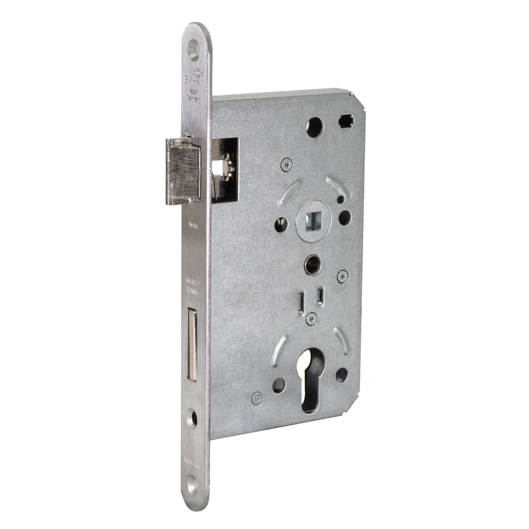 BMH - FH-Panik-Einsteckschloss 1013 - Edelstahl-Stulp rund 24×235 mm ...